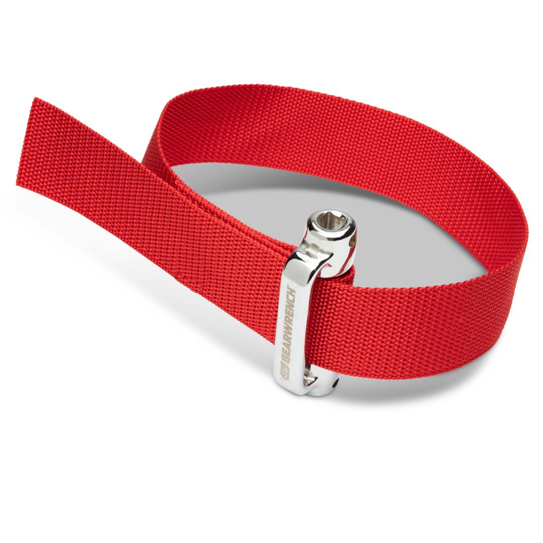 3/8" & 1/2" Drive Heavy-Duty Oil Filter Strap Wrench