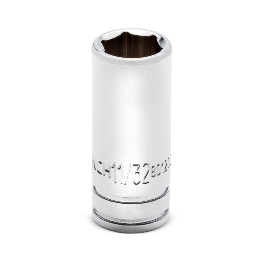 1/4" Drive 6 Point Mid Length SAE Socket 11/32"