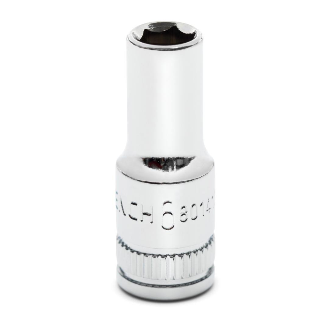 1/4" Drive 6 Point Mid Length Metric Socket 6mm