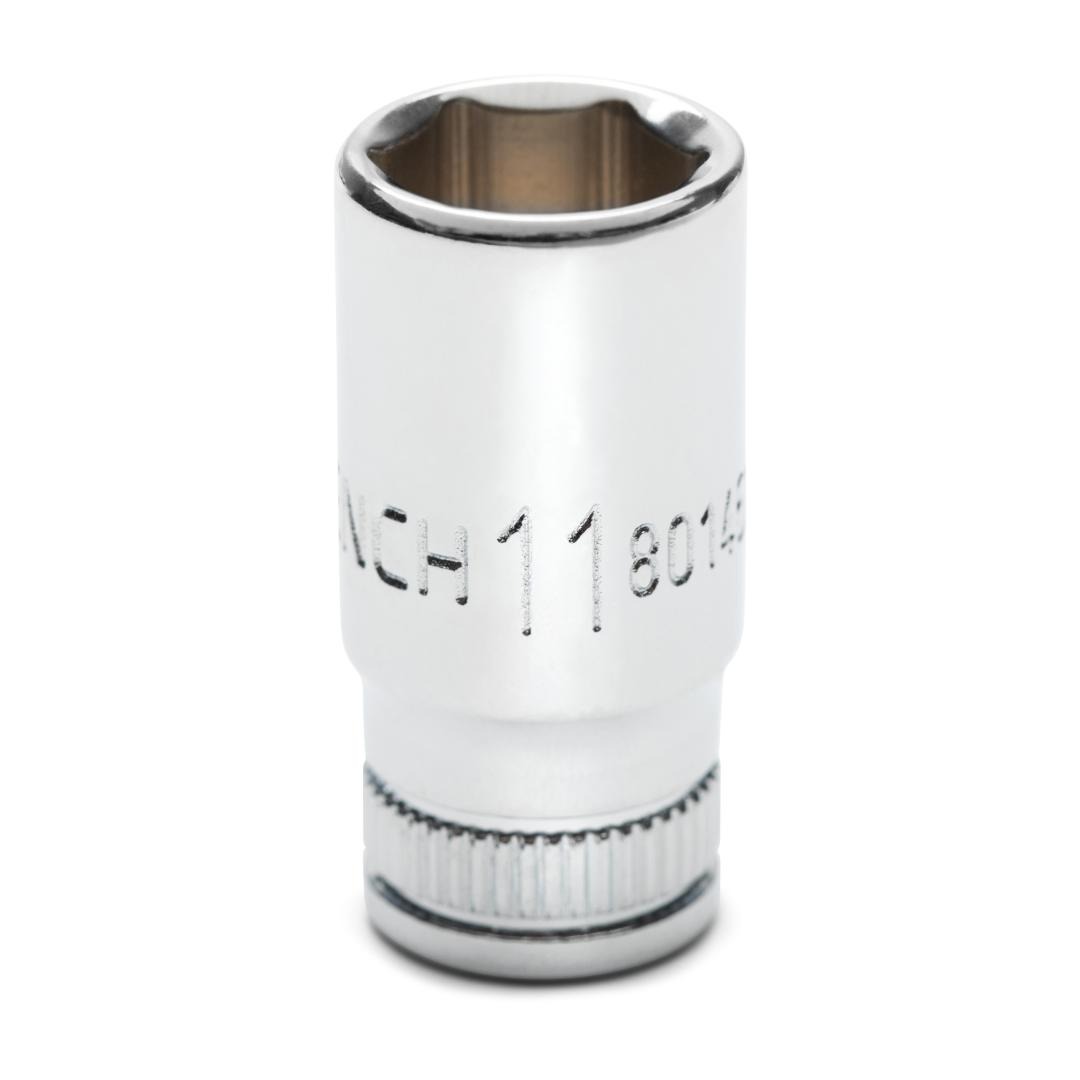 1/4" Drive 6 Point Mid Length Metric Socket 11mm