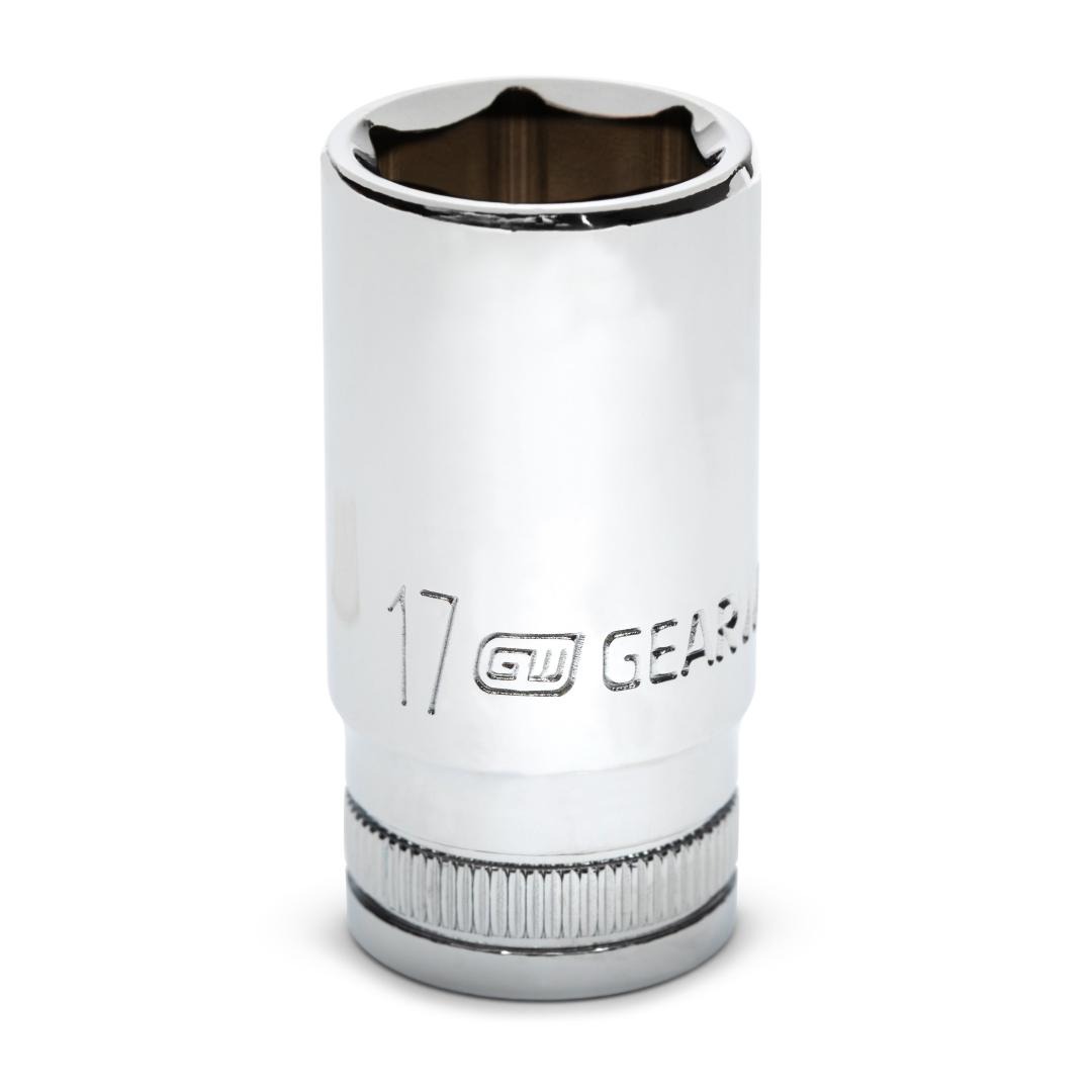 3/8" Drive 6 Point Mid Length Metric Socket 17mm