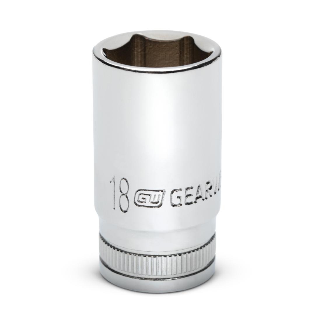 3/8" Drive 6 Point Mid Length Metric Socket 18mm
