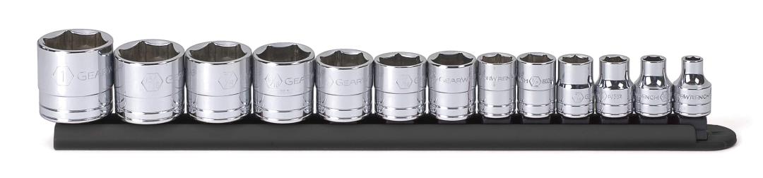 13 Pc. 3/8" Drive 6 Point Standard SAE Socket Set