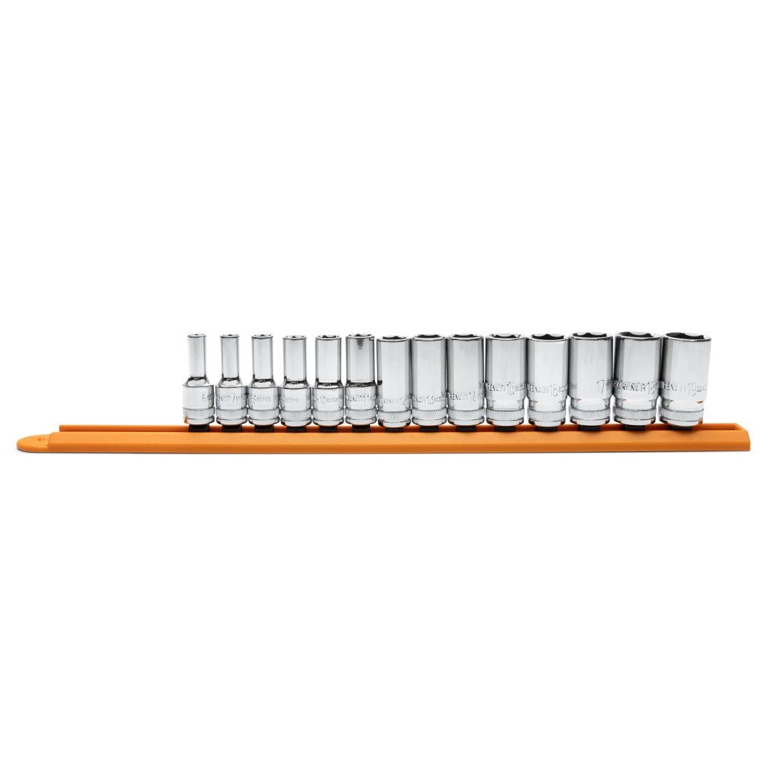 14 Pc. 3/8" Drive 6 Point Mid Length Metric Socket Set