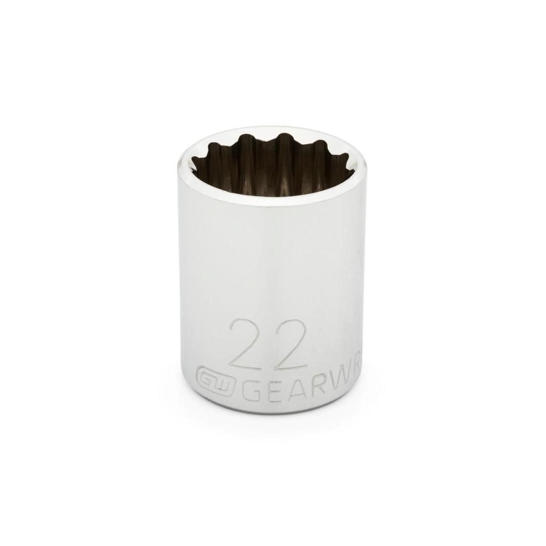 1/2" Drive 12 Point Standard Metric Socket 22mm