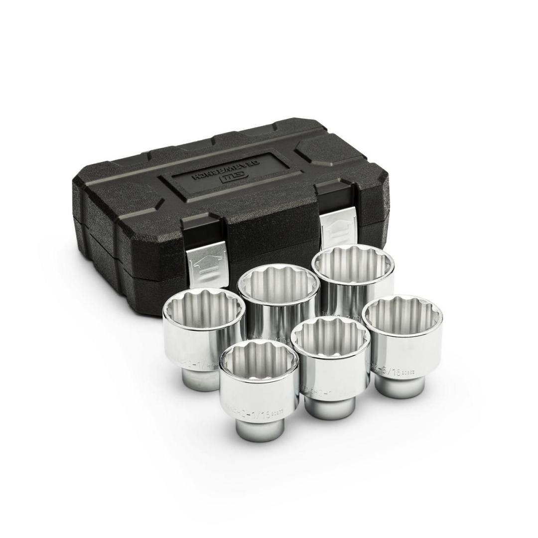 6 Pc. 3/4" Drive 12 Point SAE Socket Set