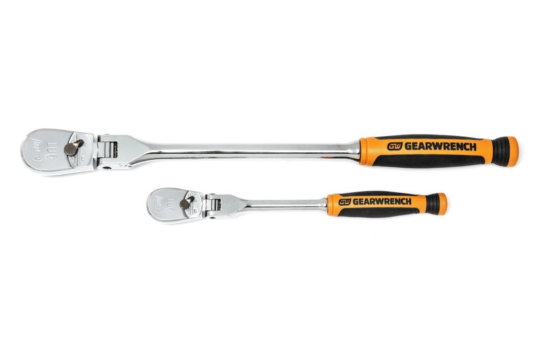 Drive 90-Tooth Dual Material Flex Head Teardrop Ratchet Set