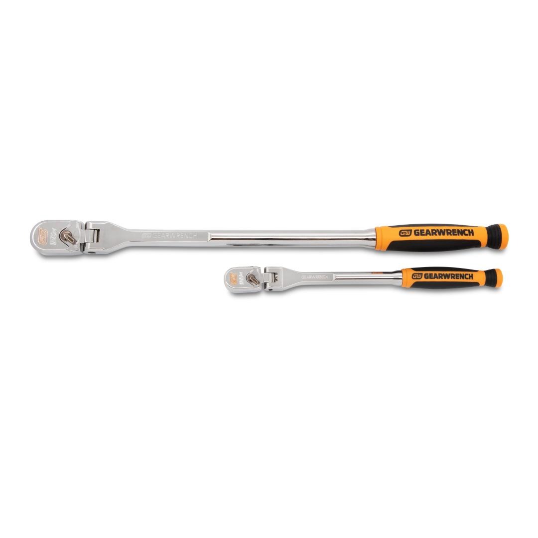 2 Pc 1/4 and 3/8" Dr 120XP™ Dual Material Flex Ratchet Set