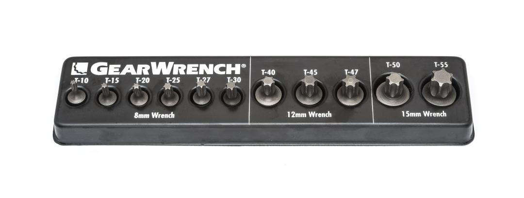 11 Pc. Torx® Insert Bit Set for 6 & 12 Point Wrenches