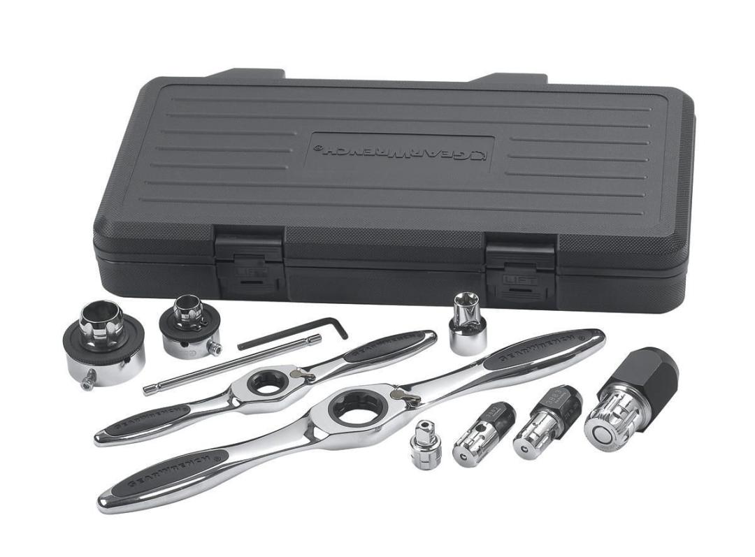 11 Pc. Ratcheting Tap and Die Accessory Set