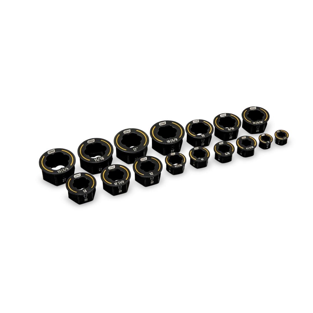 Bolt Biter™ SAE/Metric Wrench Insert Set, 16 Piece