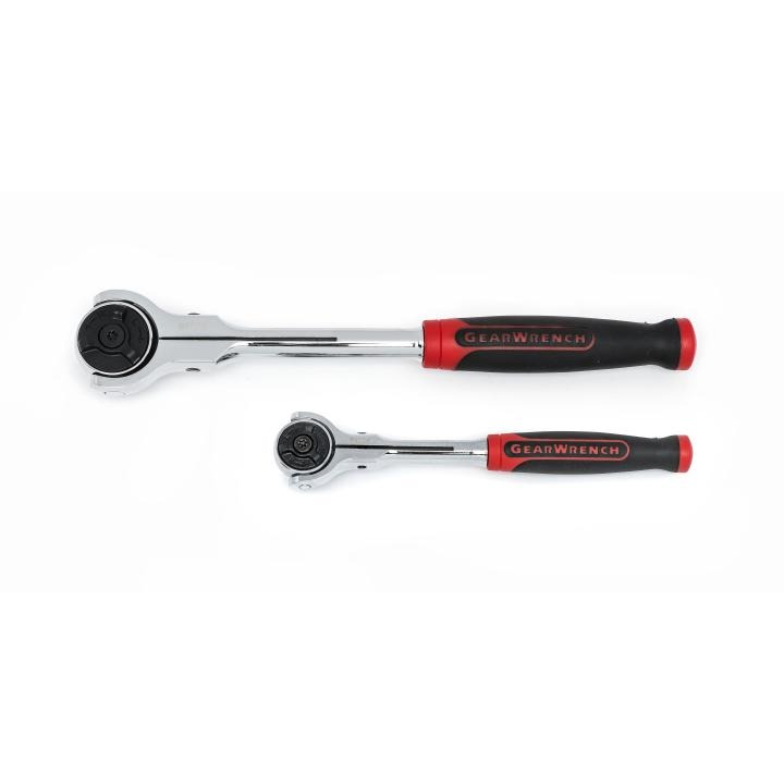 2 Pc. 72-Tooth Dual Material Roto Ratchet Set