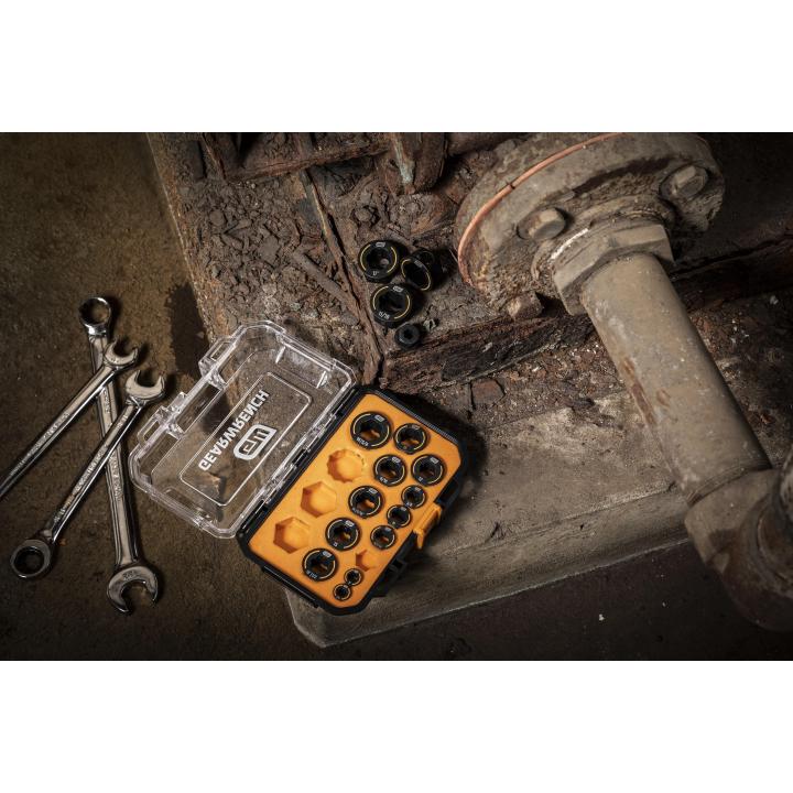 Bolt Biter™ SAE/Metric Wrench Insert Set, 16 Piece