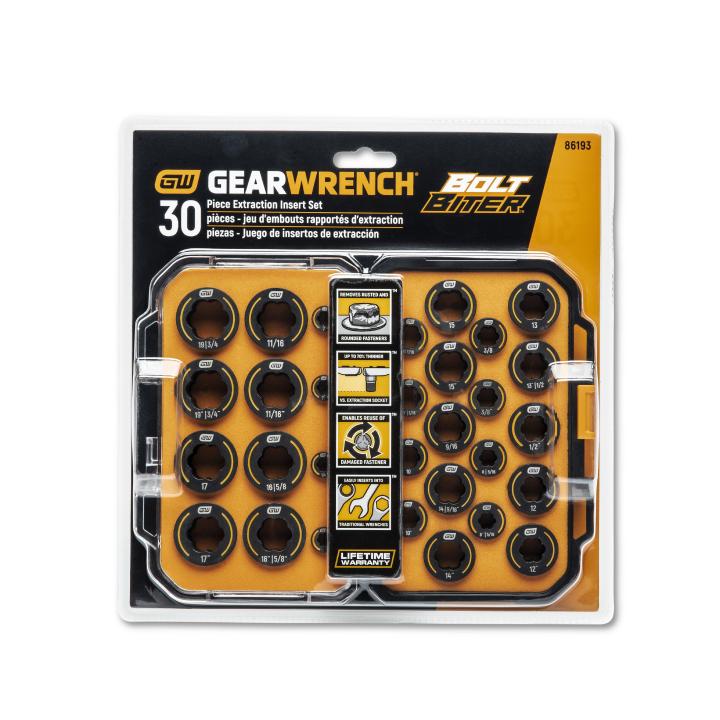 Bolt Biter™ SAE/Metric Wrench Insert Set, 30 Piece