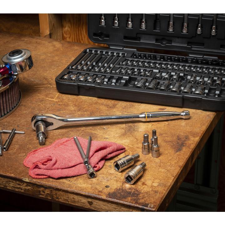 80 Pc Hex/Ball End /Tamper Proof /E-Torx/Torx Bit Socket Set