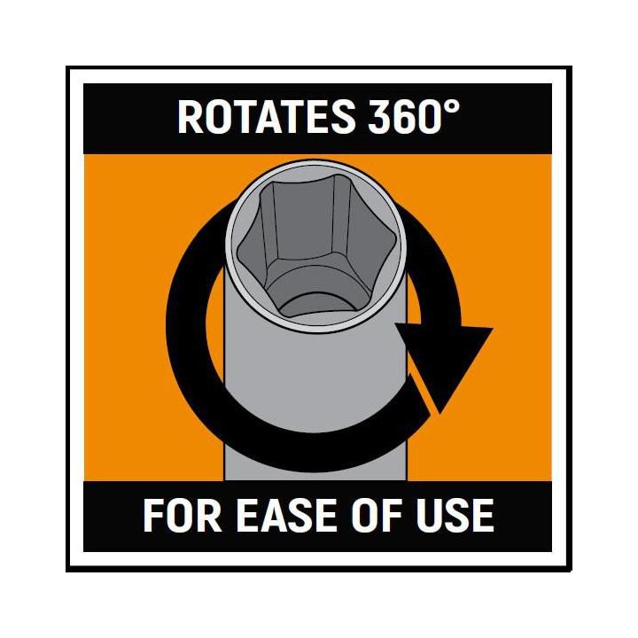 1/2" Drive Magnetic Socket Rail Includes 14 Clips