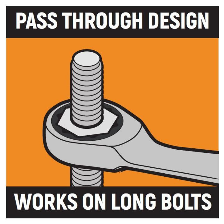 23 Pc. Pass-Thru™ Standard SAE/Metric Mechanics Tool Set